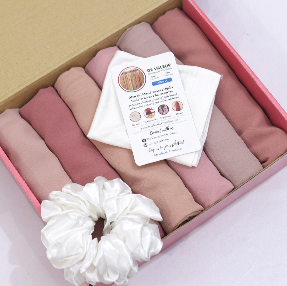 Georgette Hijab Box In 'Flower Bouquet (Volume II)' – De Valeur PK