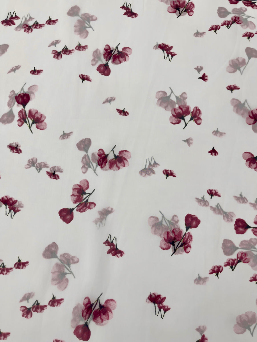 Floral Georgette - Bed Of Roses – De Valeur PK